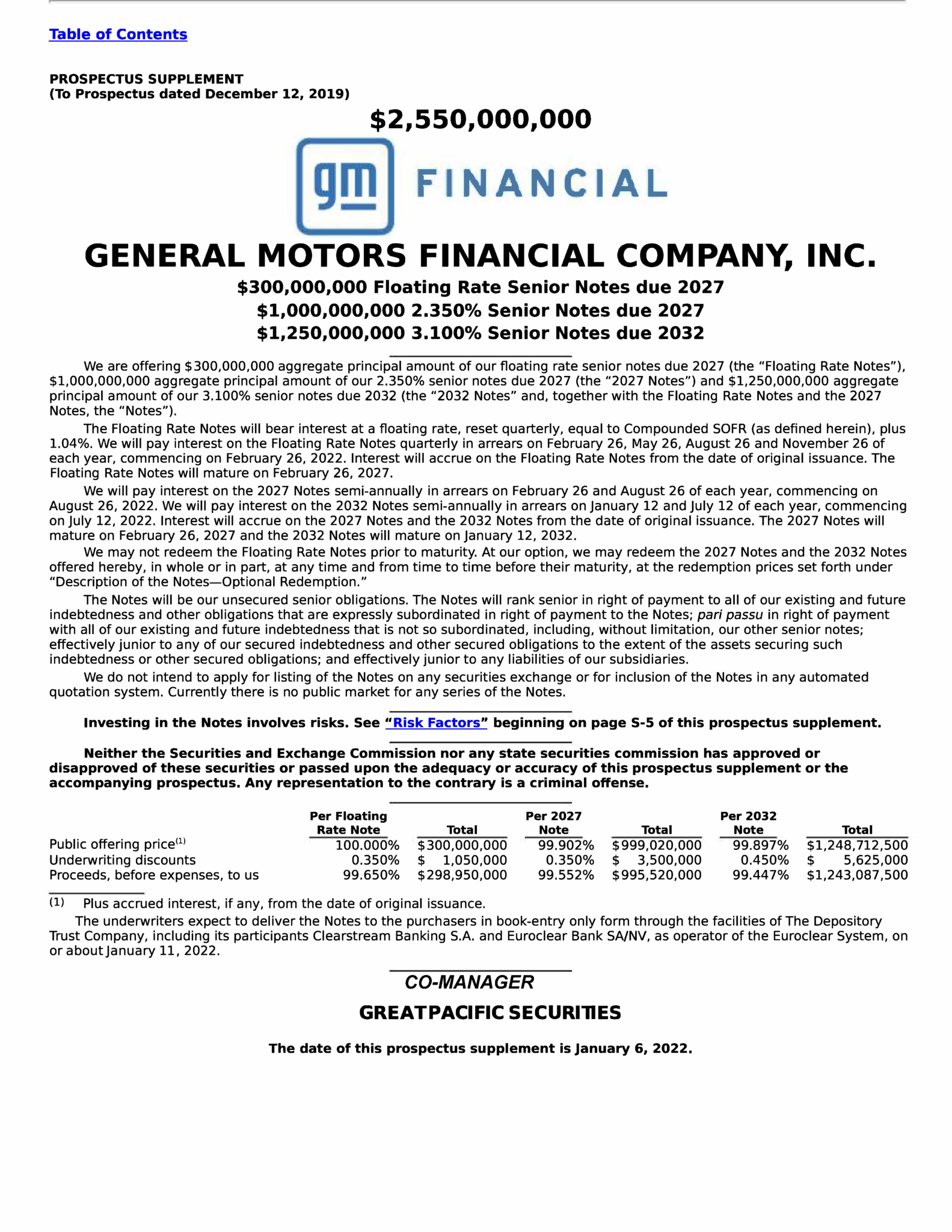 GPS Co-Manages a $2.55 Billion General Motors Financial Transaction ...